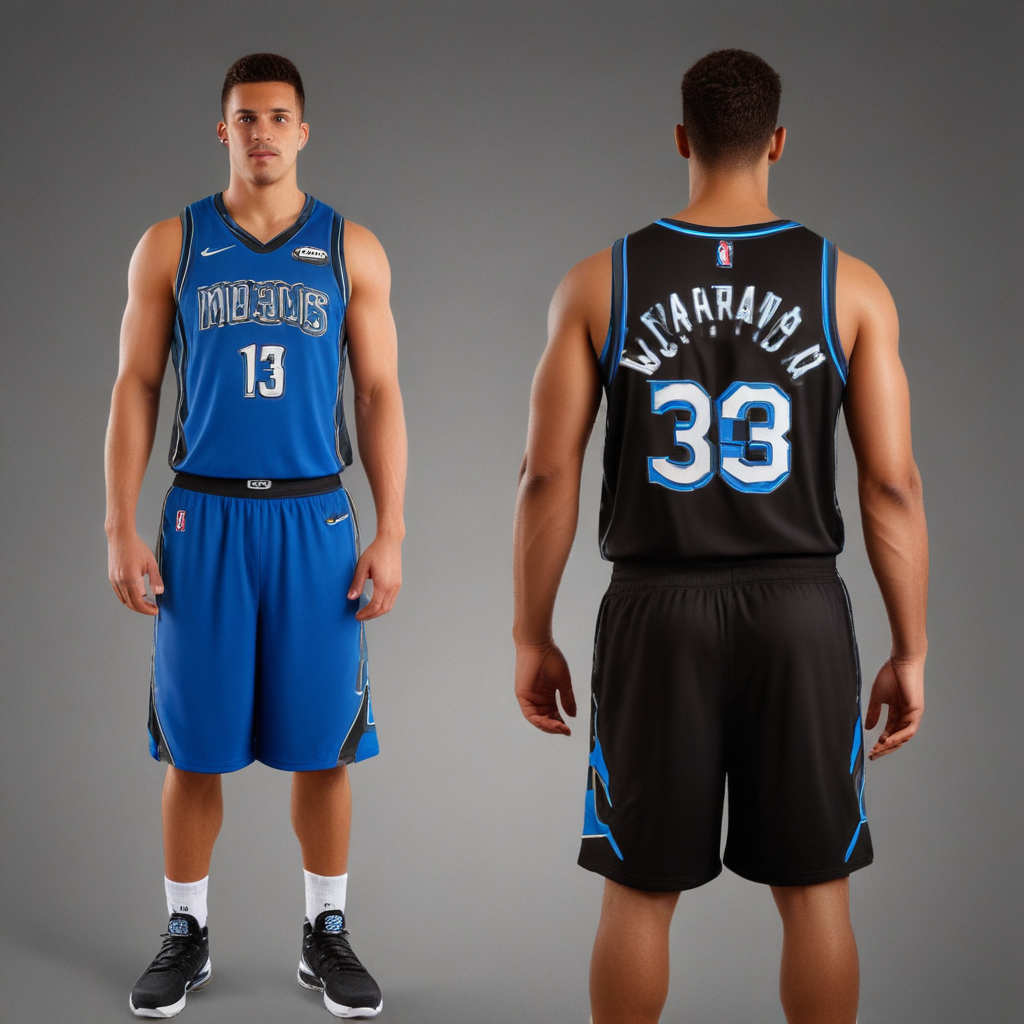 create me a basketball jersey design concept for the orlando magic