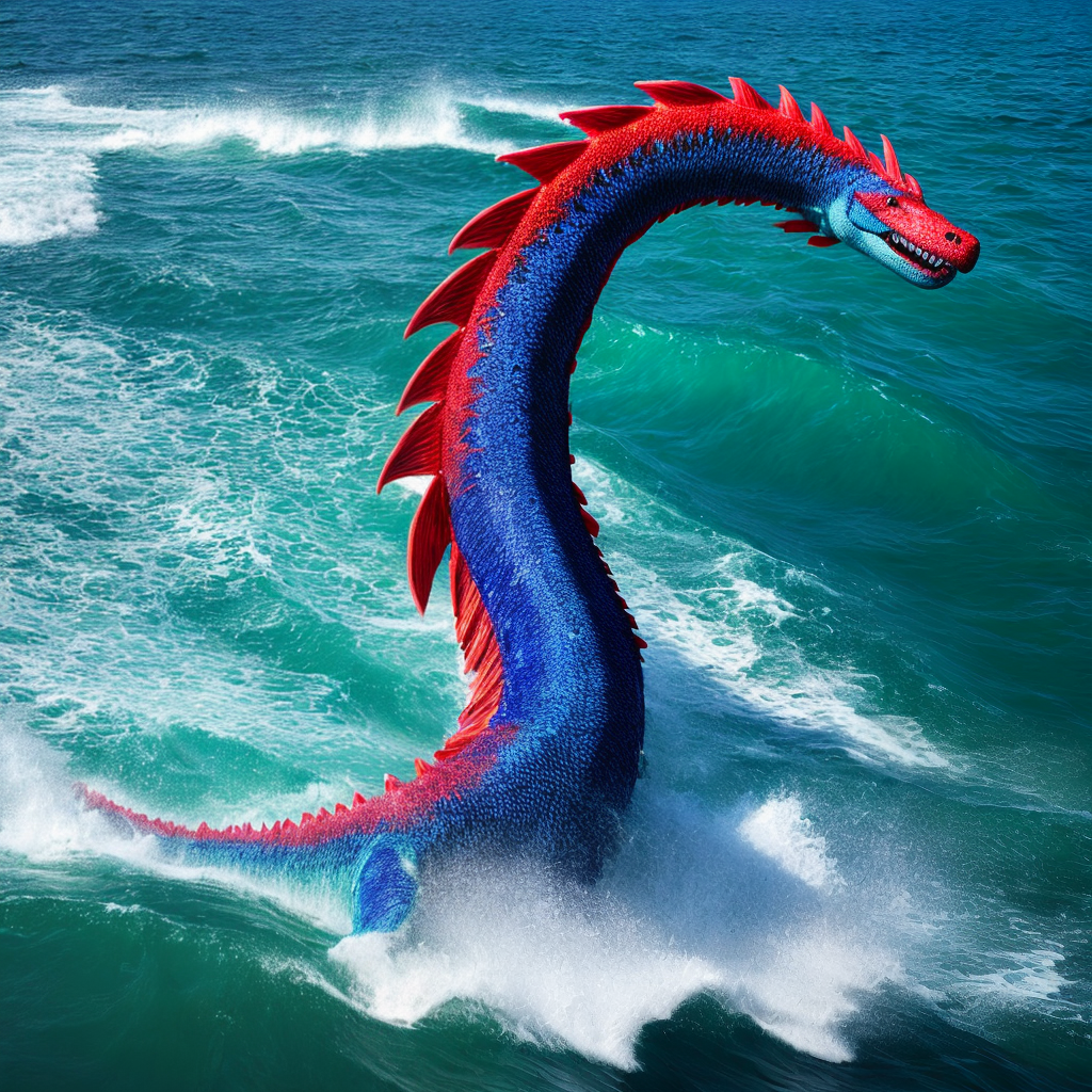 Hyper realistic sea dragon