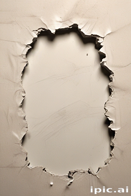 An Intriguing Hole in the Wall Revealing Layers of Damage and Texture