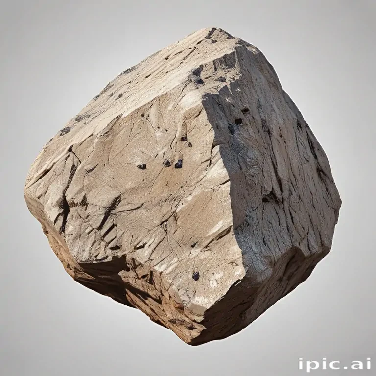 Intriguing Natural Rock Formation with Unique Textures and Shapes in Focus