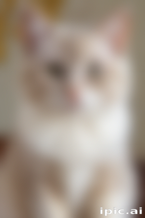 A Soft-Focused Image of a Cat Highlighting Its Fluffy Features and Colors.