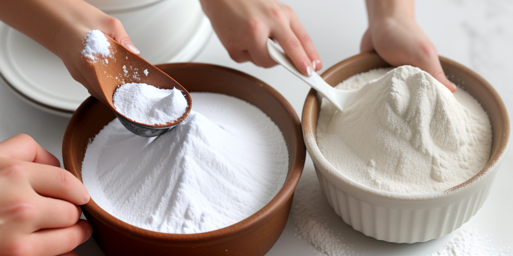An Array of Different Flours and Sugars Organized for Baking Preparation