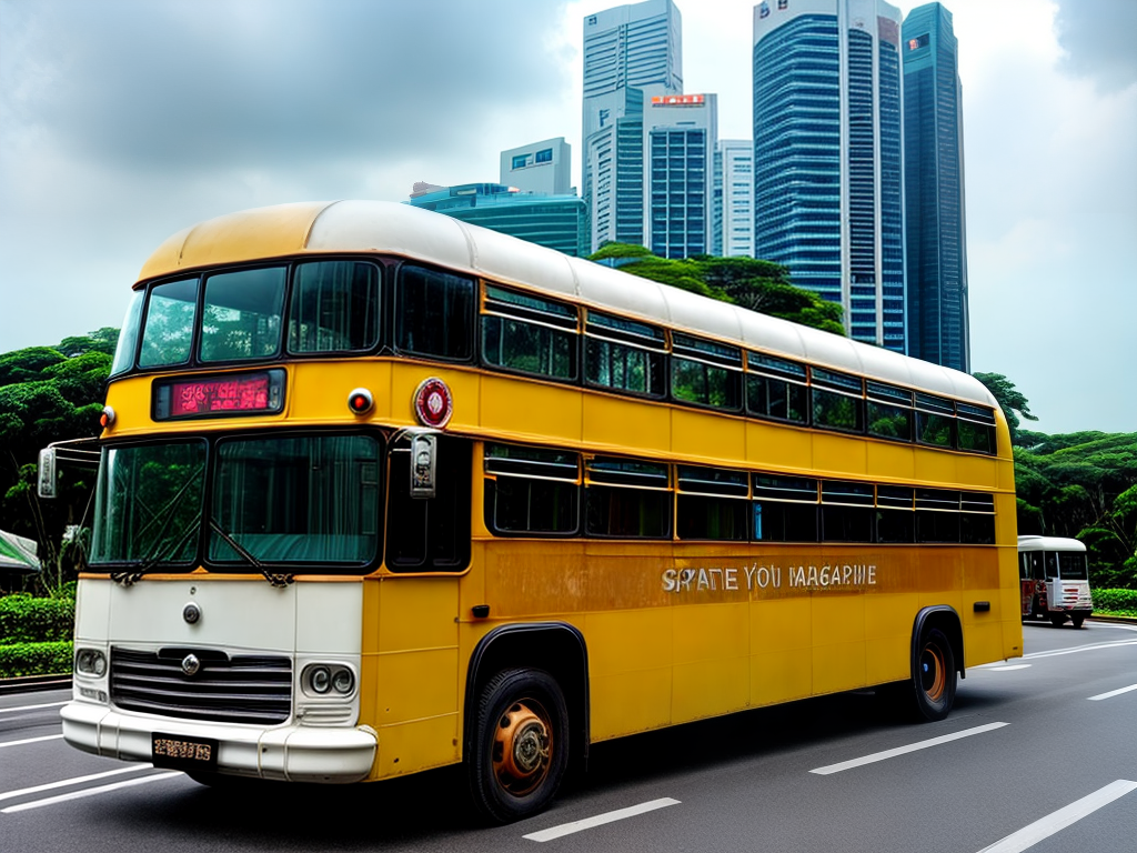 space aged bus in singapore
