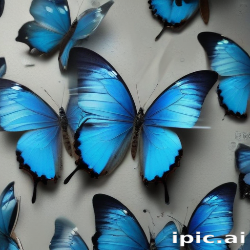A Vibrant Collection of Blue Butterflies Displaying Nature's Stunning ...