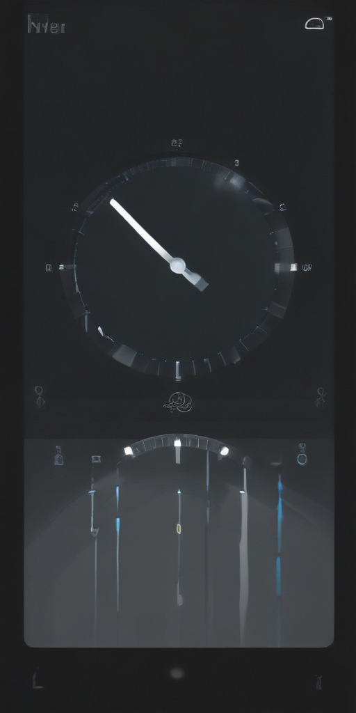 Modern Digital Interface Displaying Gauges and Indicators for Various ...