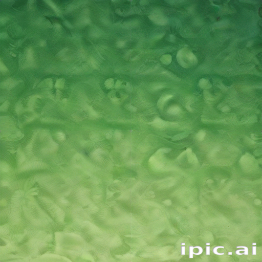 Abstract Green Texture with Fluid Patterns and Subtle Depth Effects