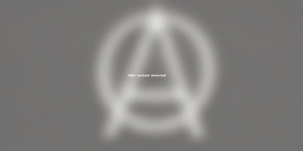An Abstract Representation of an Anarchist Symbol with Blurred Background