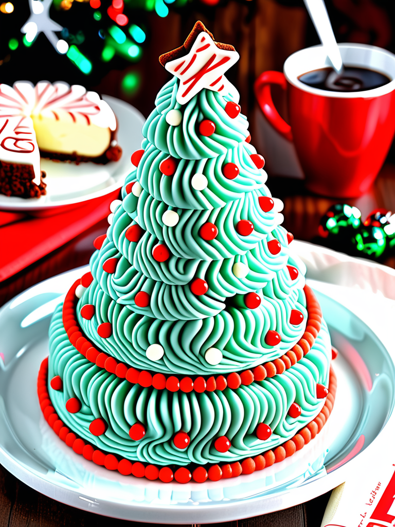 Beautifully Decorated Christmas Tree with Shimmering Ornaments and ...