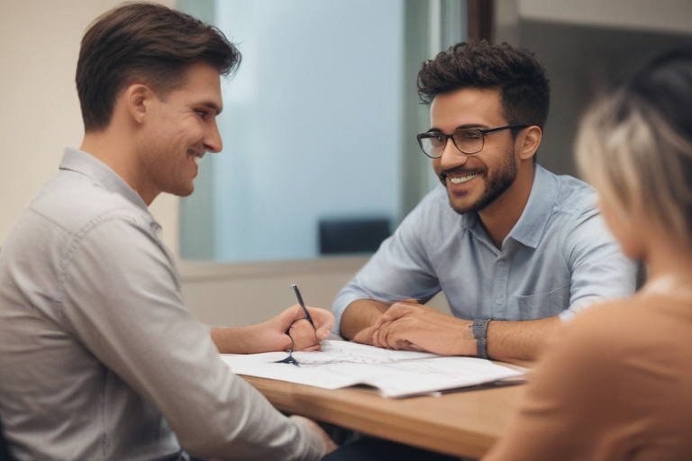 progressive male social worker