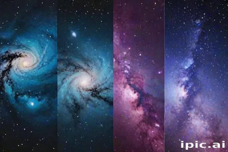 Exploring the Stunning Beauty of Colorful Spiral Galaxies in Space