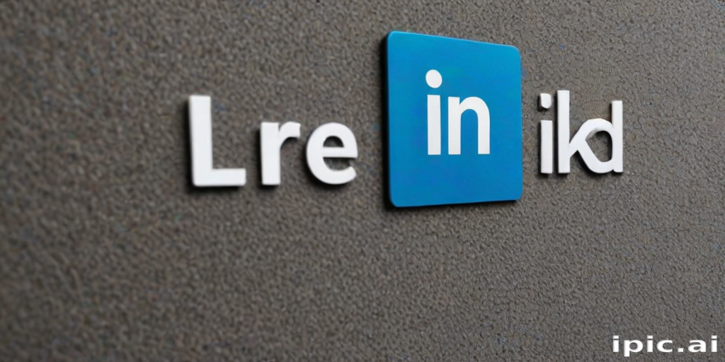 Creative Representation of a LinkedIn Logo with Altered Letter Arrangement