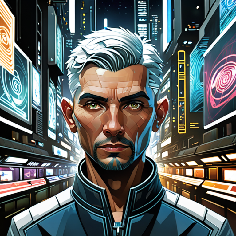 netrunner surreal art