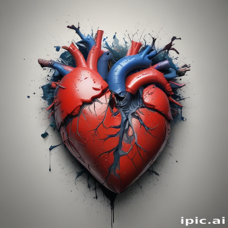 Exploring the Artistic Representation of a Heart with Vibrant Colors ...