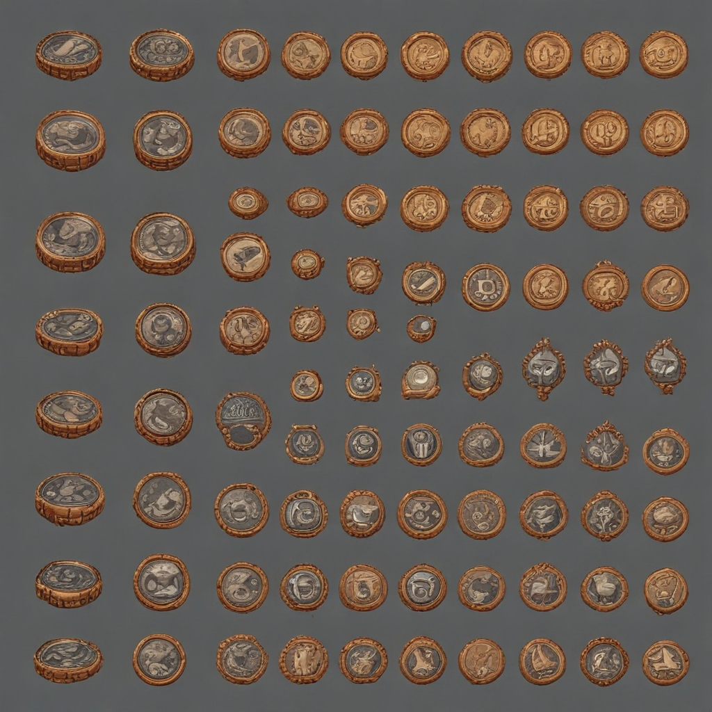 pixel art $ coin sprite sheet