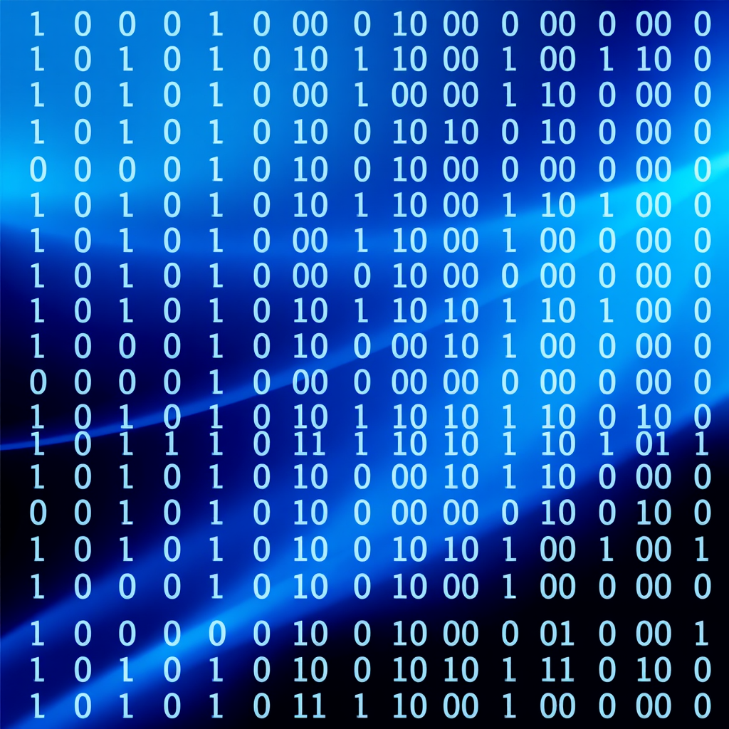 Generate an abstract digital background featuring a gradient of blue ...