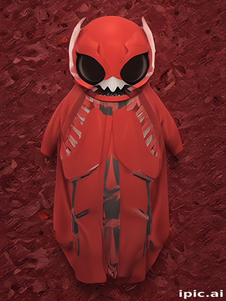 A Bold and Striking Costume Inspired by a Mysterious Creature Design.