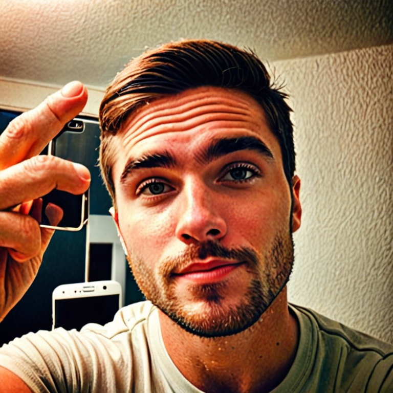 guy selfie