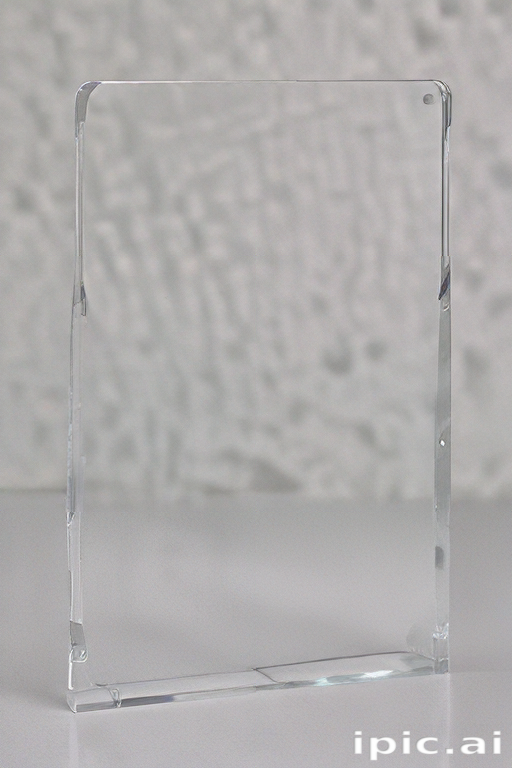 Transparent Acrylic Frame Displaying a Minimalist Design for Photos or Art