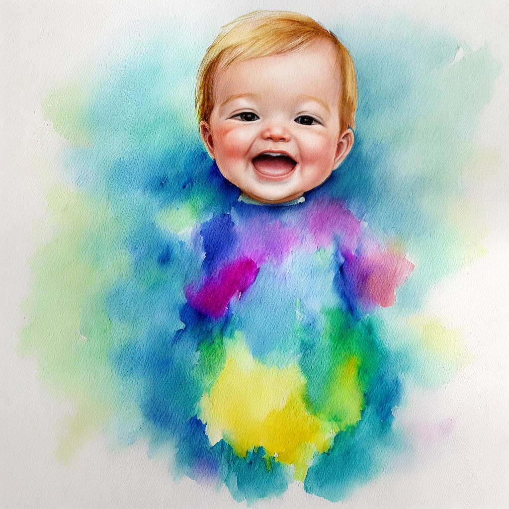 Most Joyful Cartoon Baby Art