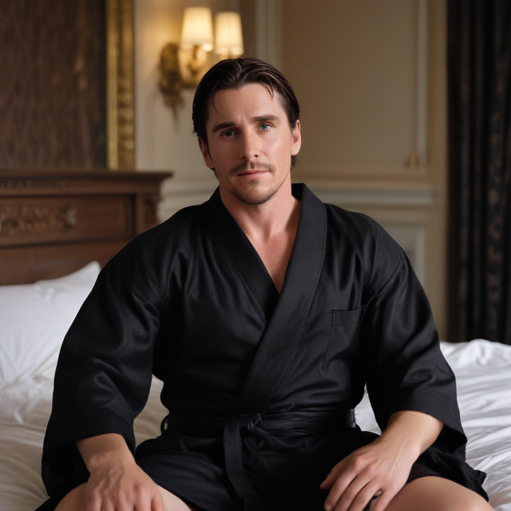 christian bale as bruce wayne and allison mack in short hair, she is in ...