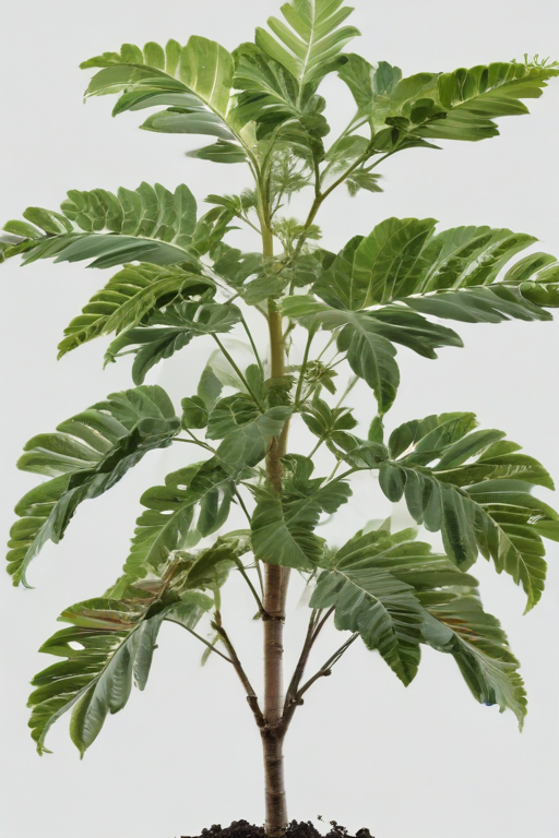 Vibrant Green Indoor Plant with Lush Leaves and Strong Stem