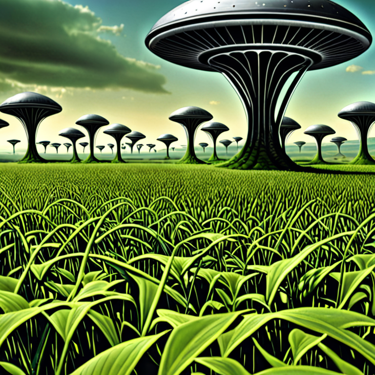 alien invasion surreal art