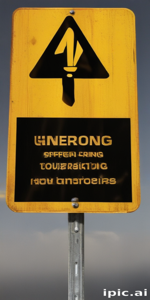 Caution: Hazardous Area Ahead - Proceed with Extreme Care and Awareness.