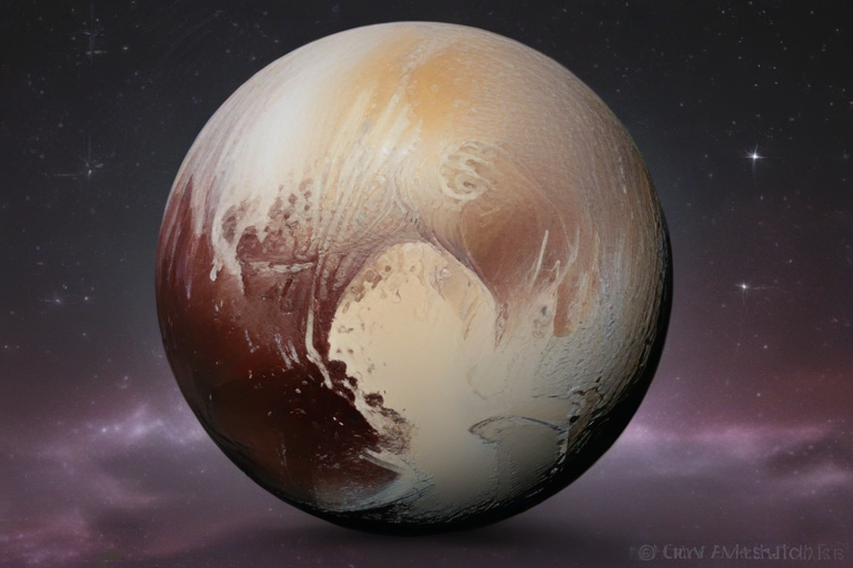 Exploring the Mysteries of Pluto: A Stunning Celestial Body in Space