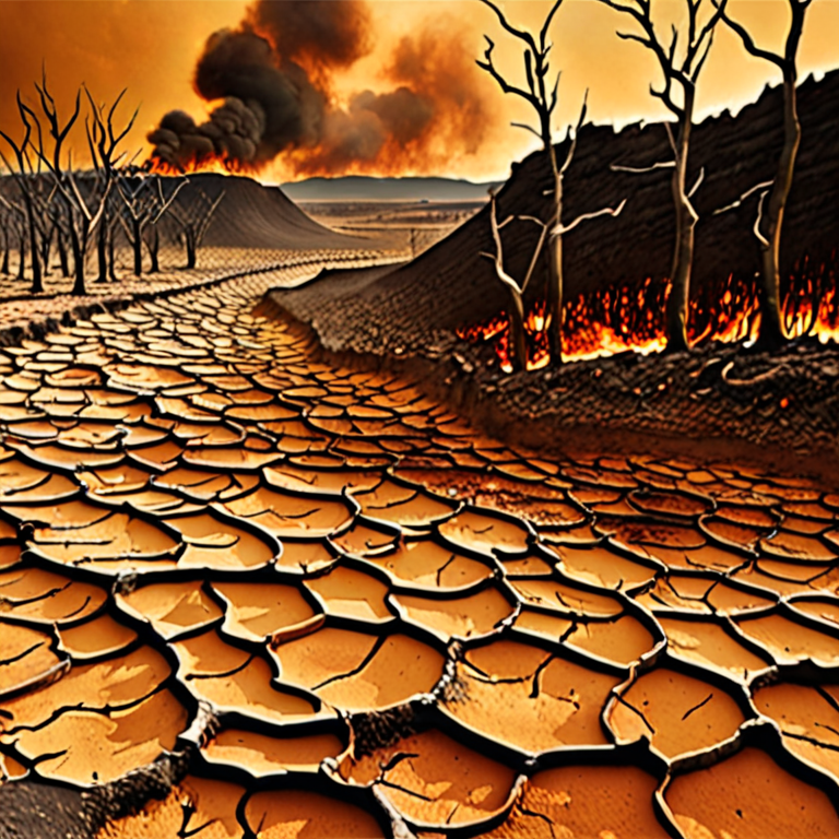 Scorched earth surreal art