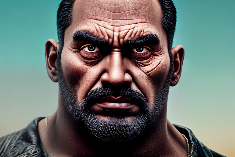 A huge man with one eye in the middle of his forehead