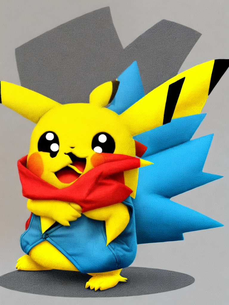 Logo of an angry Pikachu moving forward with a menacing expression in ...