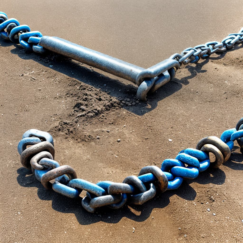 a chain pulling something heavy