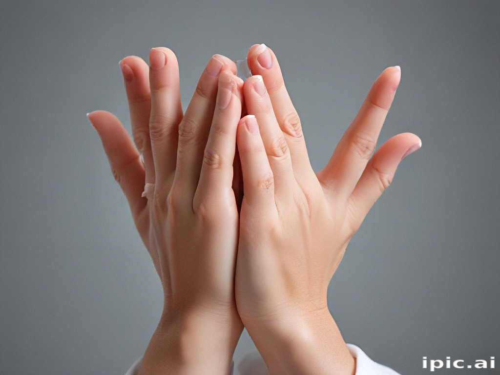 Two Hands Coming Together in a Gesture of Unity and Connection