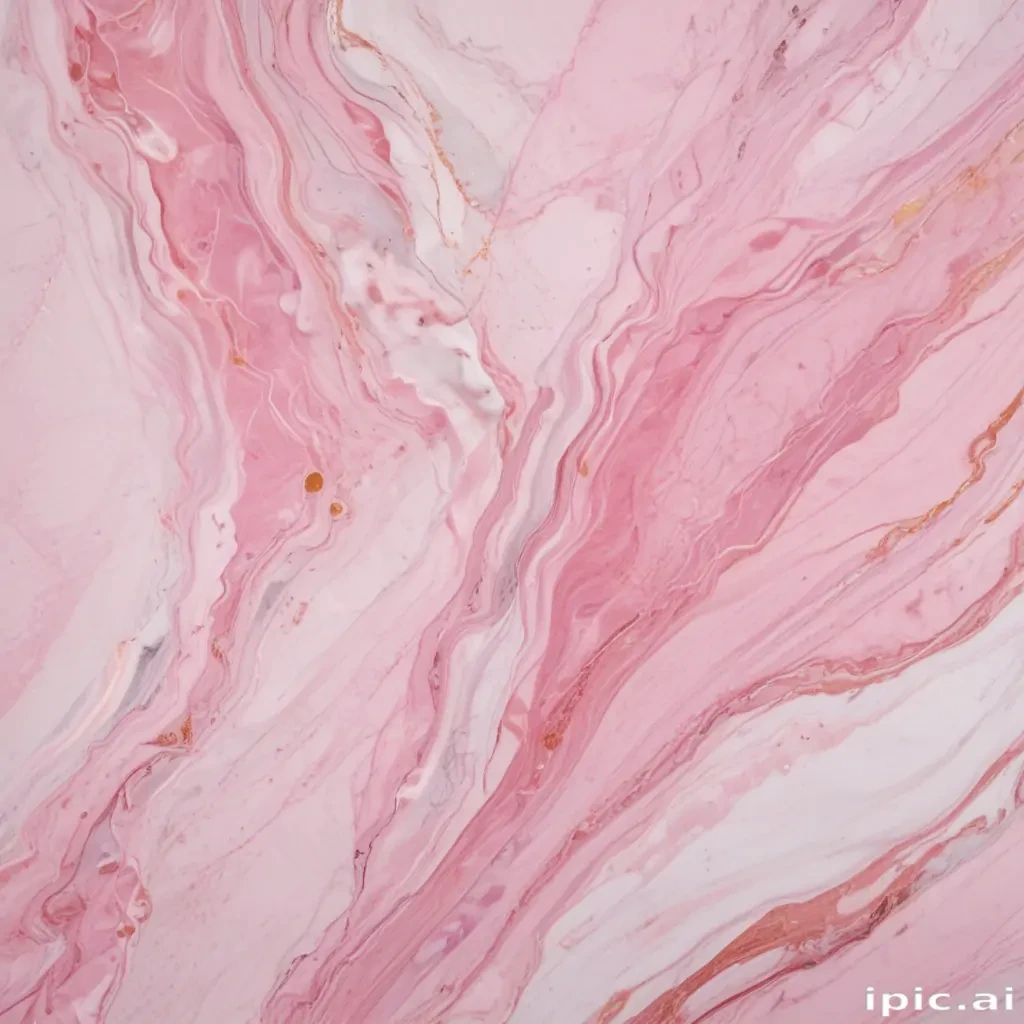 Elegant Abstract Pink Marble Design with Swirls and Textured Patterns