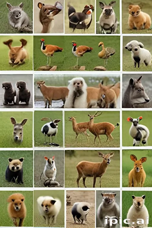A Diverse Collection of Adorable Animals in Their Natural Habitats.