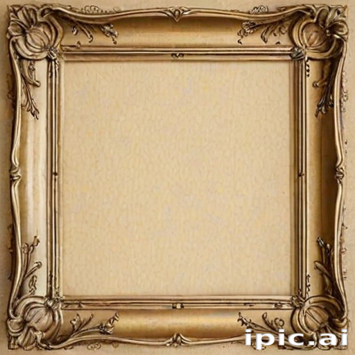 Elegant Ornate Picture Frame Ready for a Beautiful Artwork Display