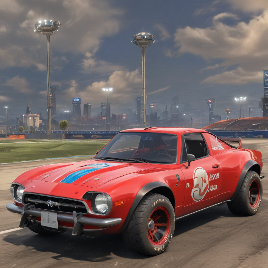 red Rocket league car