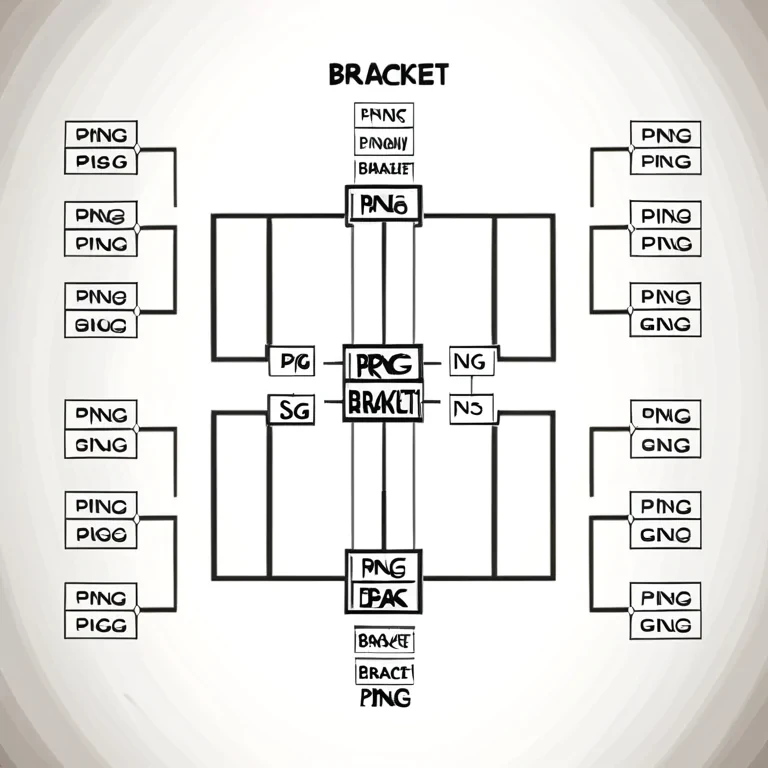 Illustration of a Tournament Bracket Featuring Multiple Competition ...