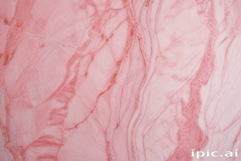Elegant Pink Marble Surface with Intricate Veining and Subtle Patterns