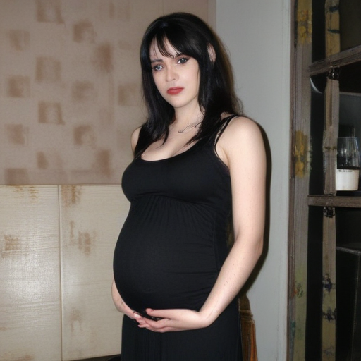 Pregnant goth