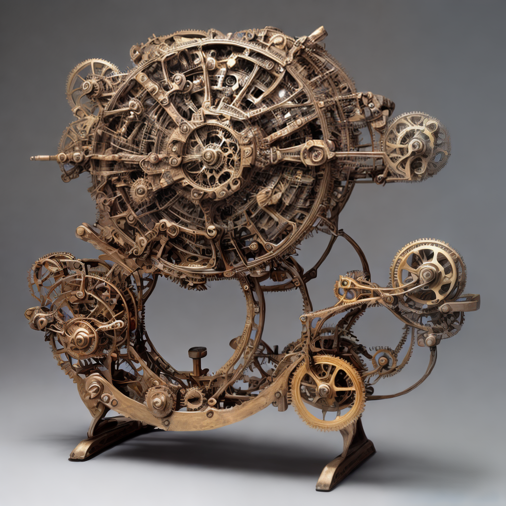 steampunk medical anatomy model