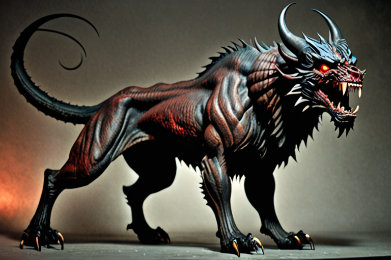 A demonic beast creature