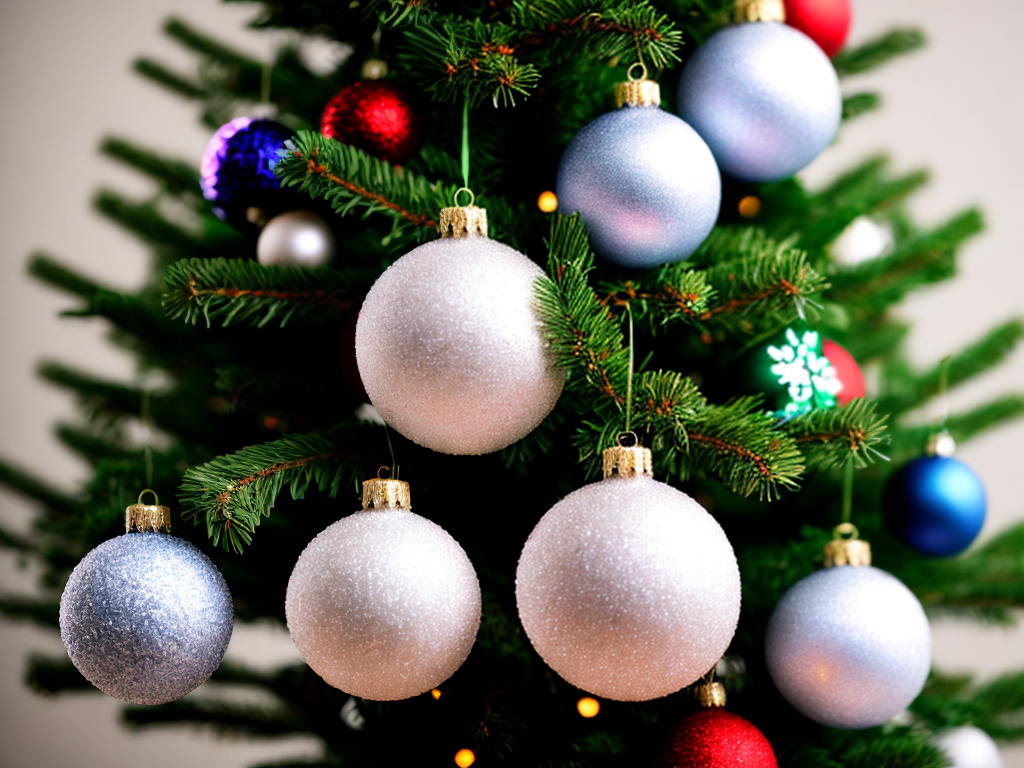 Christmas balls on the Christmas tree