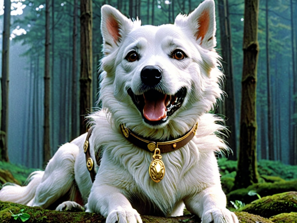 fuchur neverending story, dog, ghibli, anime