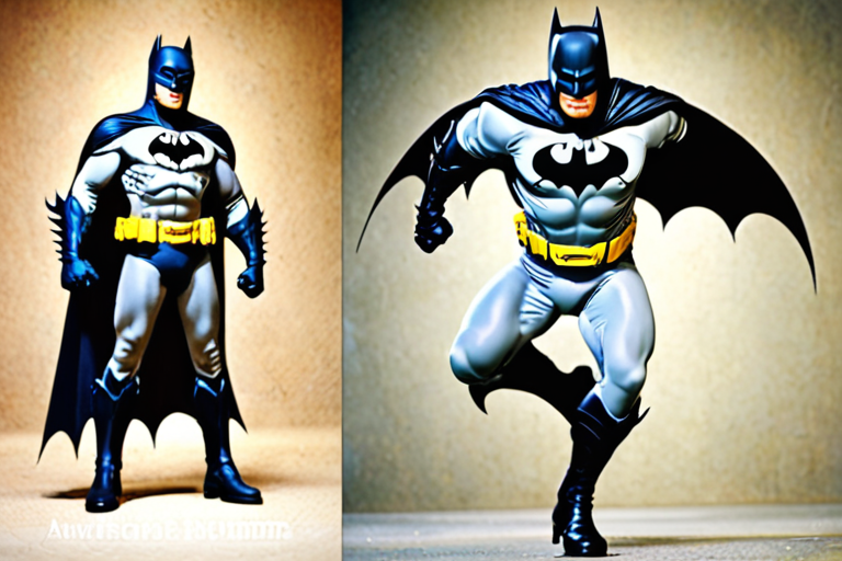 Donald Trump as Batman without mask and hair showing showing full body ...
