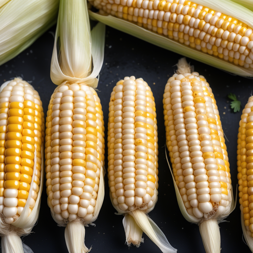 Freshly Harvested Sweet Corn Ears Ready for Delicious Summer Recipes