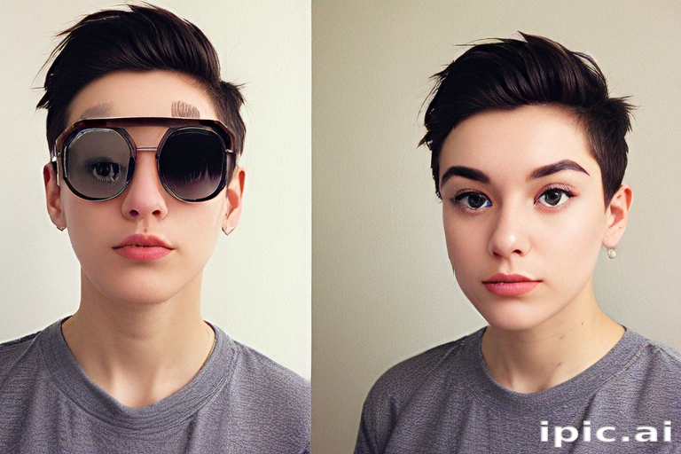 Exploring Duality: A Portrait of Style and Expression in Two Looks