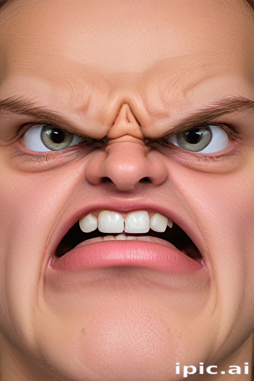 Intense Facial Expression Capturing Anger and Frustration in Extreme ...
