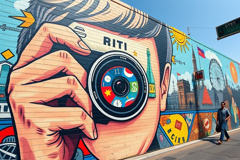 Vibrant Street Mural Capturing the Essence of Urban Photography and Culture
