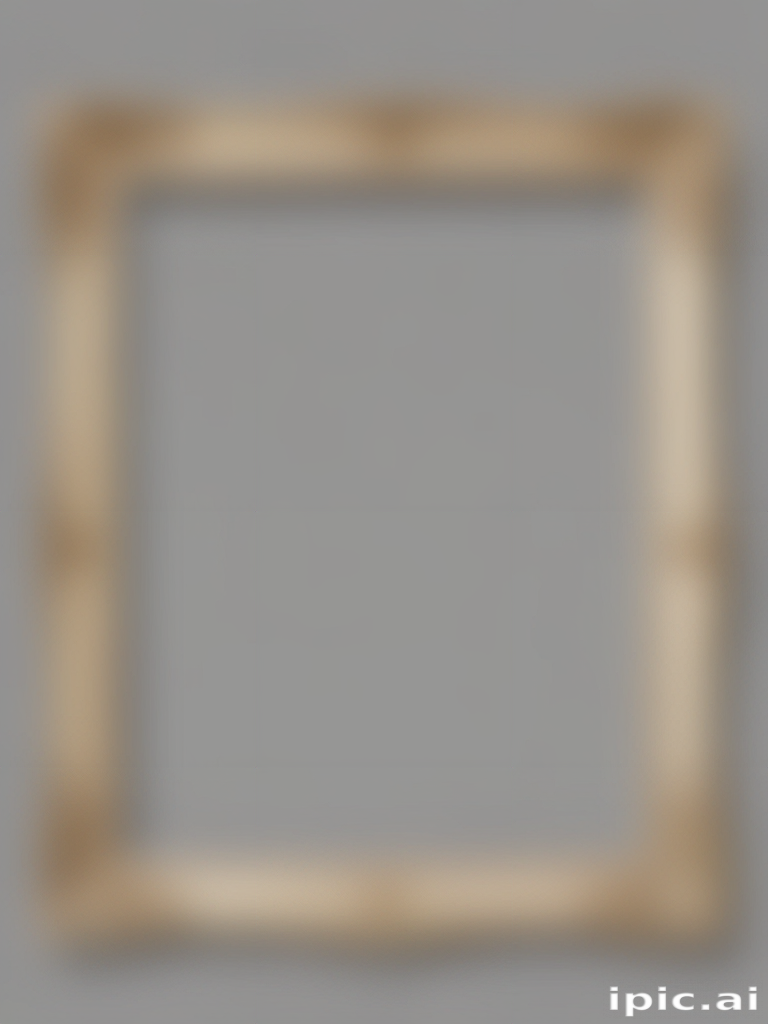 Elegant Gold Frame Ready for a Beautiful Piece of Art Inside